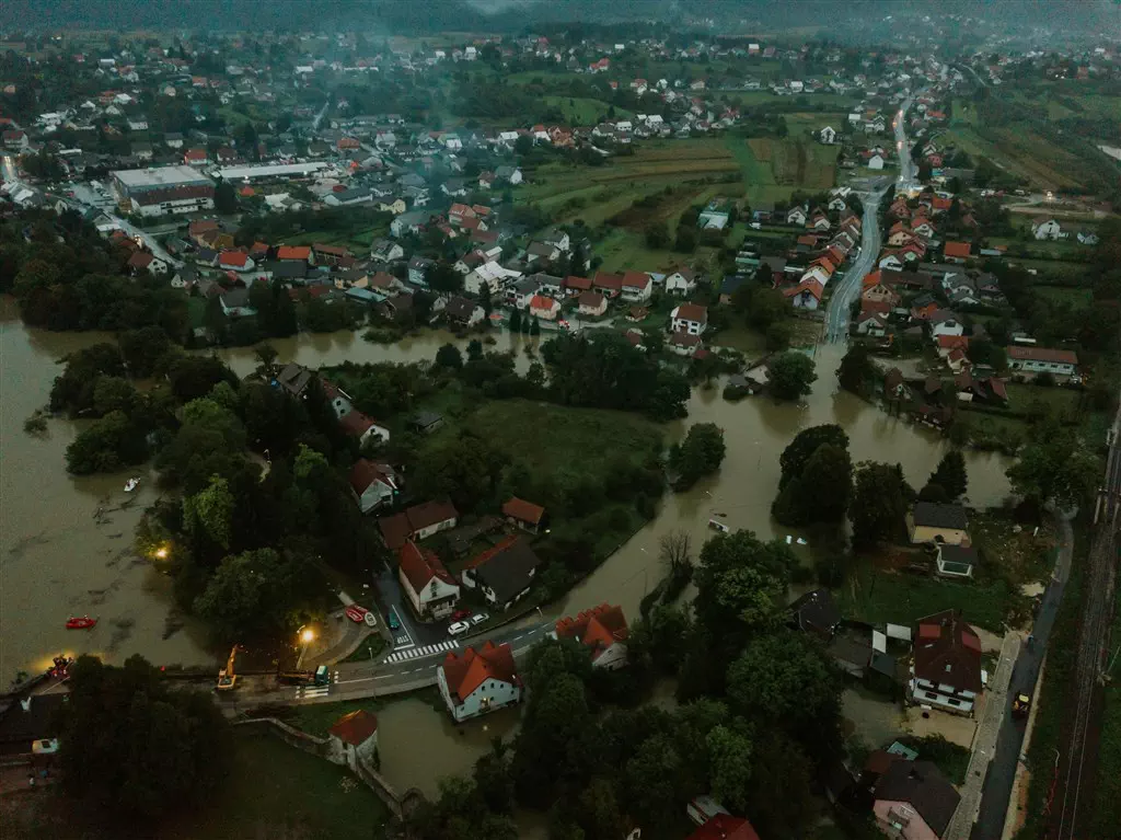 Pogled odozgo - poplava u Ogulinu, rujan 2022. - OG Portal