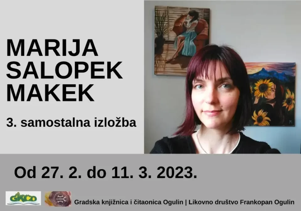 Izložba umjetničkih radova Marije Salopek Makek - OG Portal