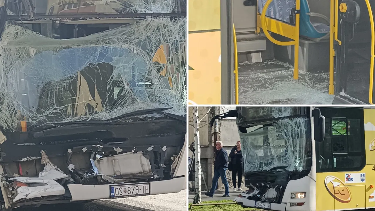 Objavljeni detalji sudara dva autobusa u Osijeku: KBC Osijek se oglasio o stanju ozlijeđenih ...